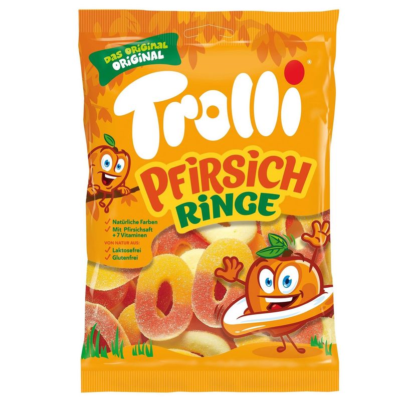 Trolli Halal Peach Rings 200g – Billigmarkedet